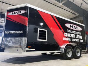 Polyurethane Concrete Lifting Trailer Systems - HMI